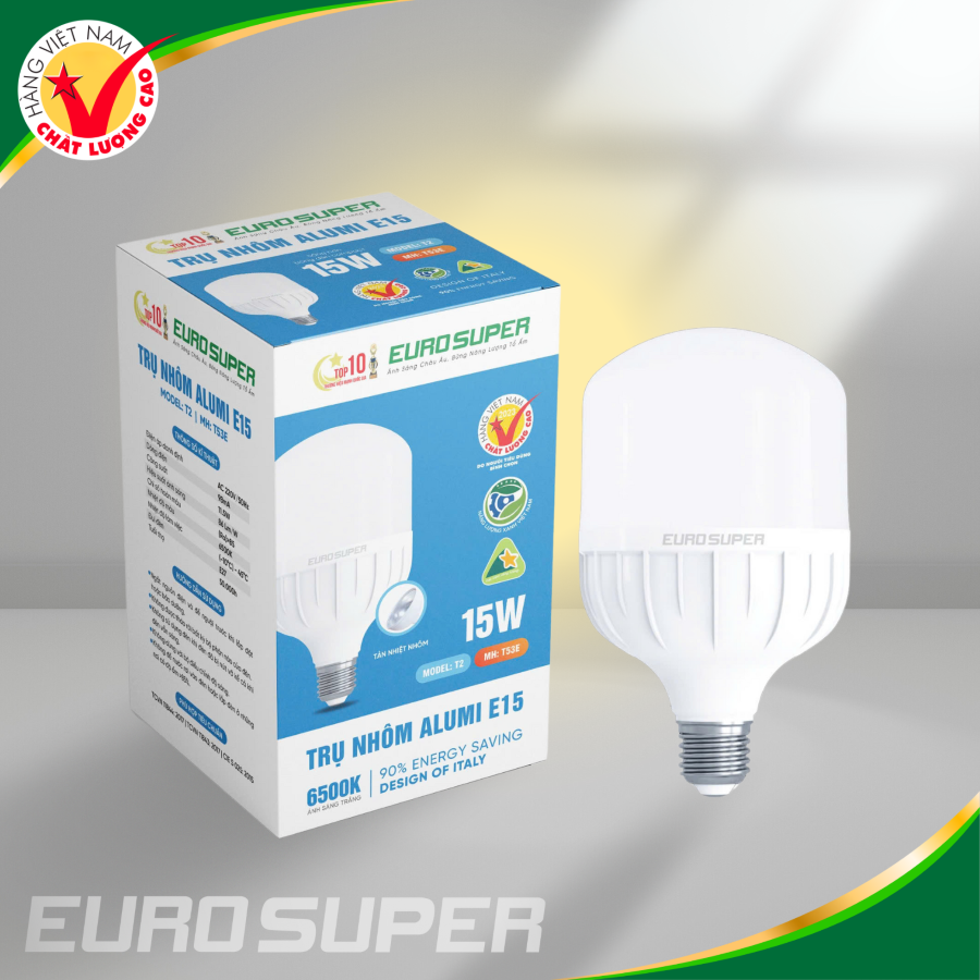 ĐÈN LED TRỤ NHÔM ALUMI E15