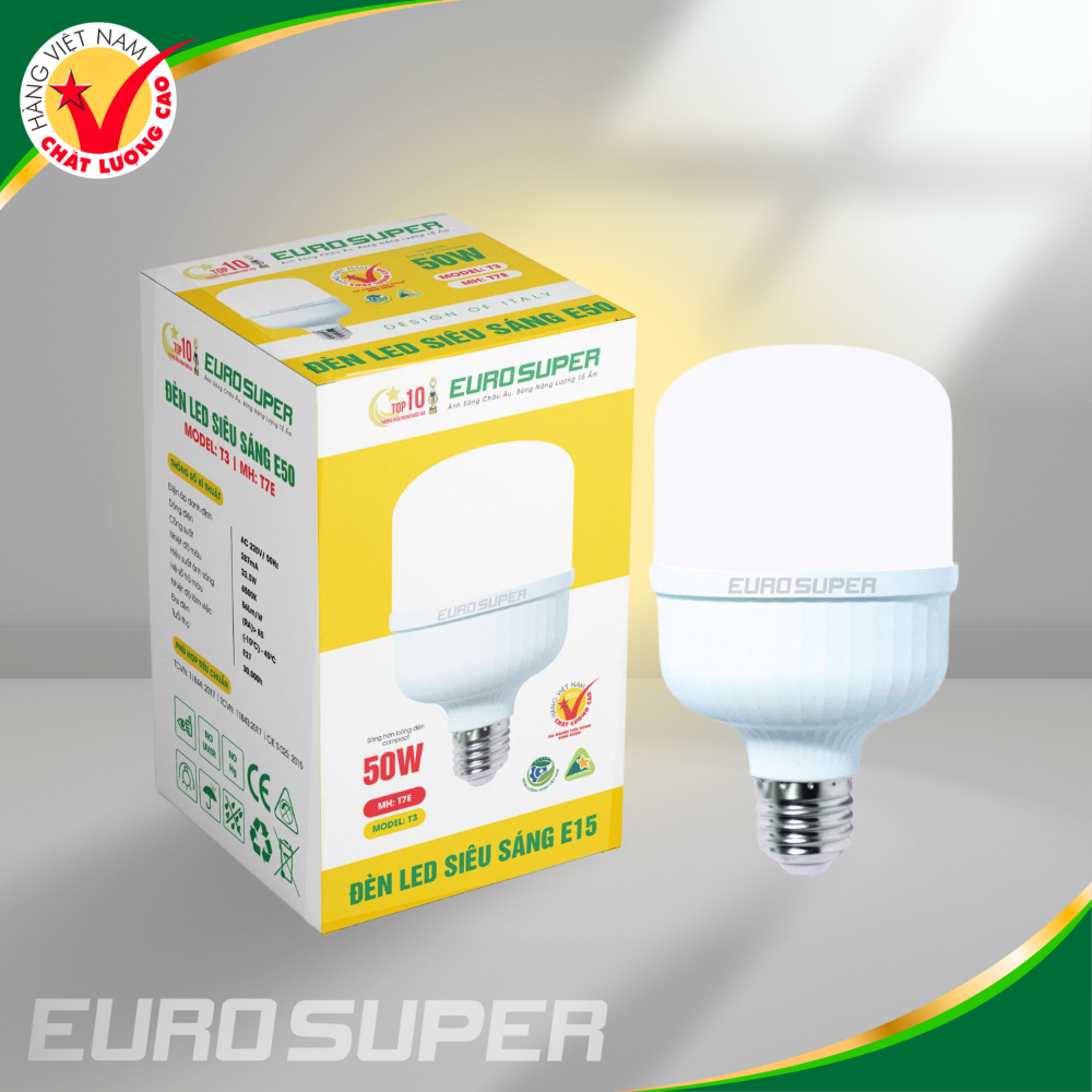 ĐÈN LED TRỤ NHỰA E50